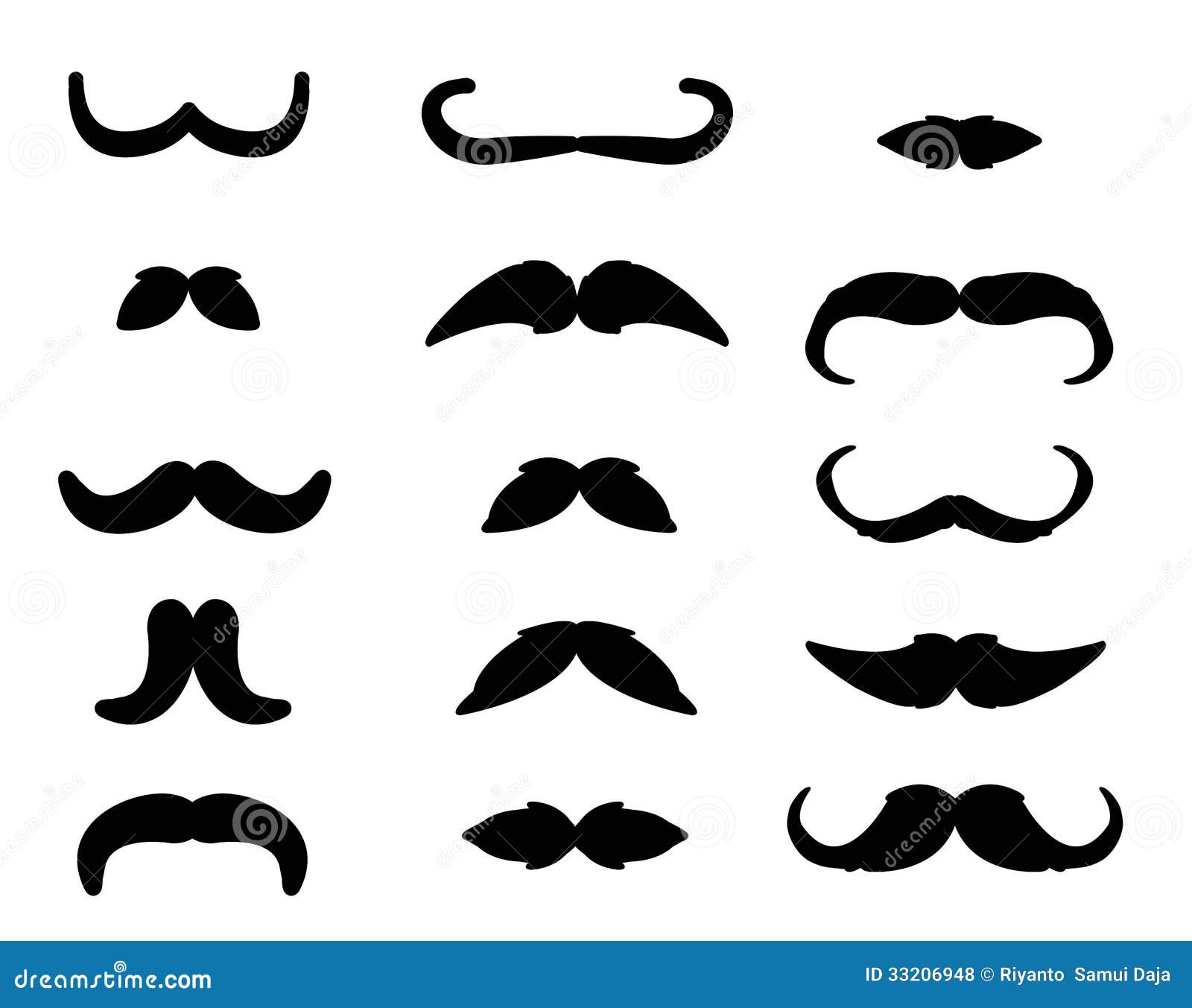 Snor vector illustratie. Illustration of kapper, krullend - 33206948