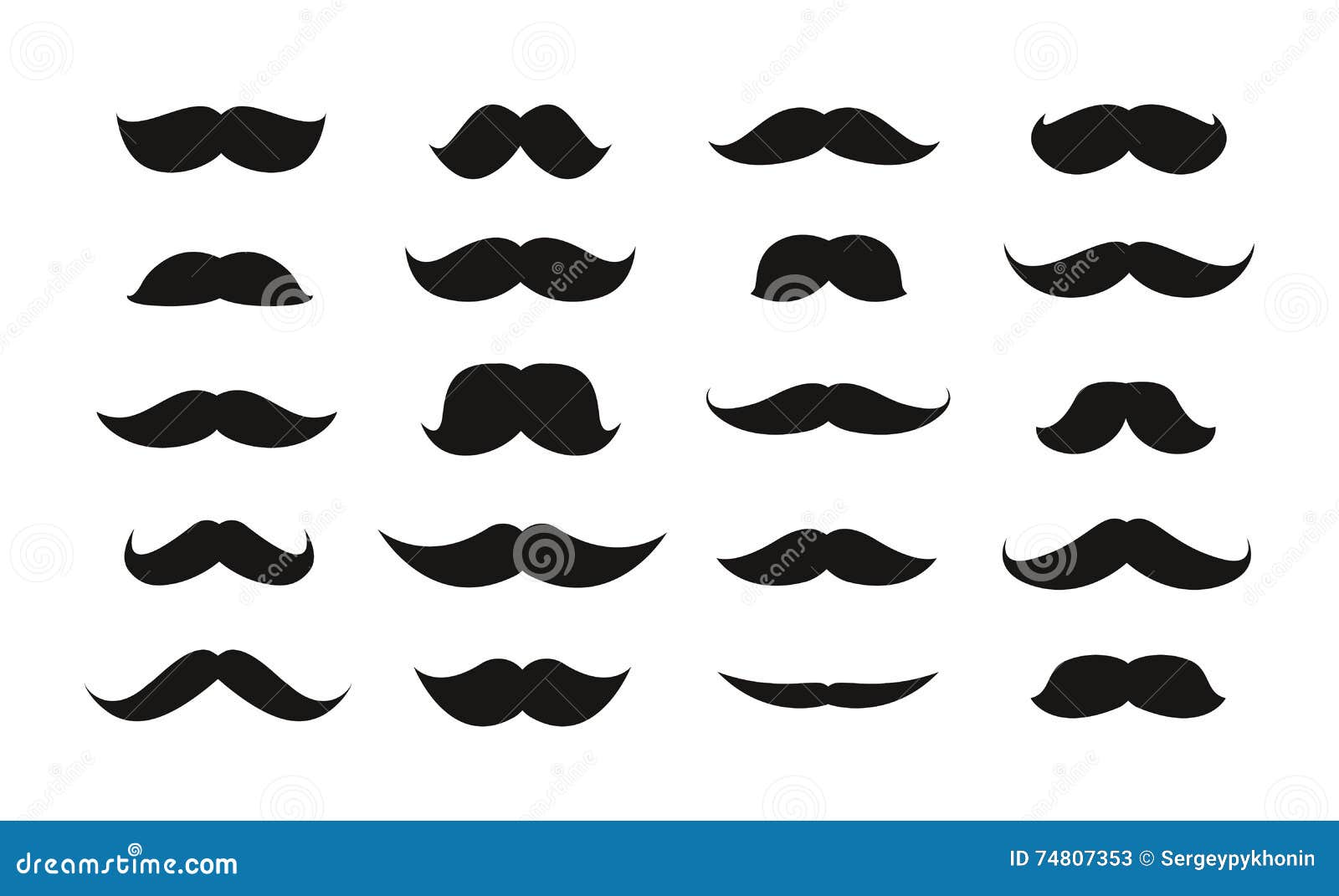 Snor Op Witte Achtergrond Vector Illustratie Vector Illustratie ...