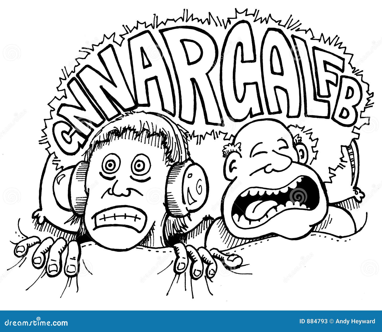 Snore stock illustration. Illustration of toon, awake, insomnia - 884793