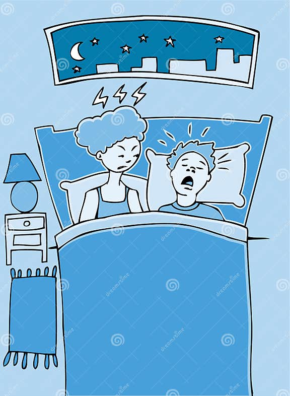 Snoring stock vector. Illustration of insomnia, snoring - 9462064
