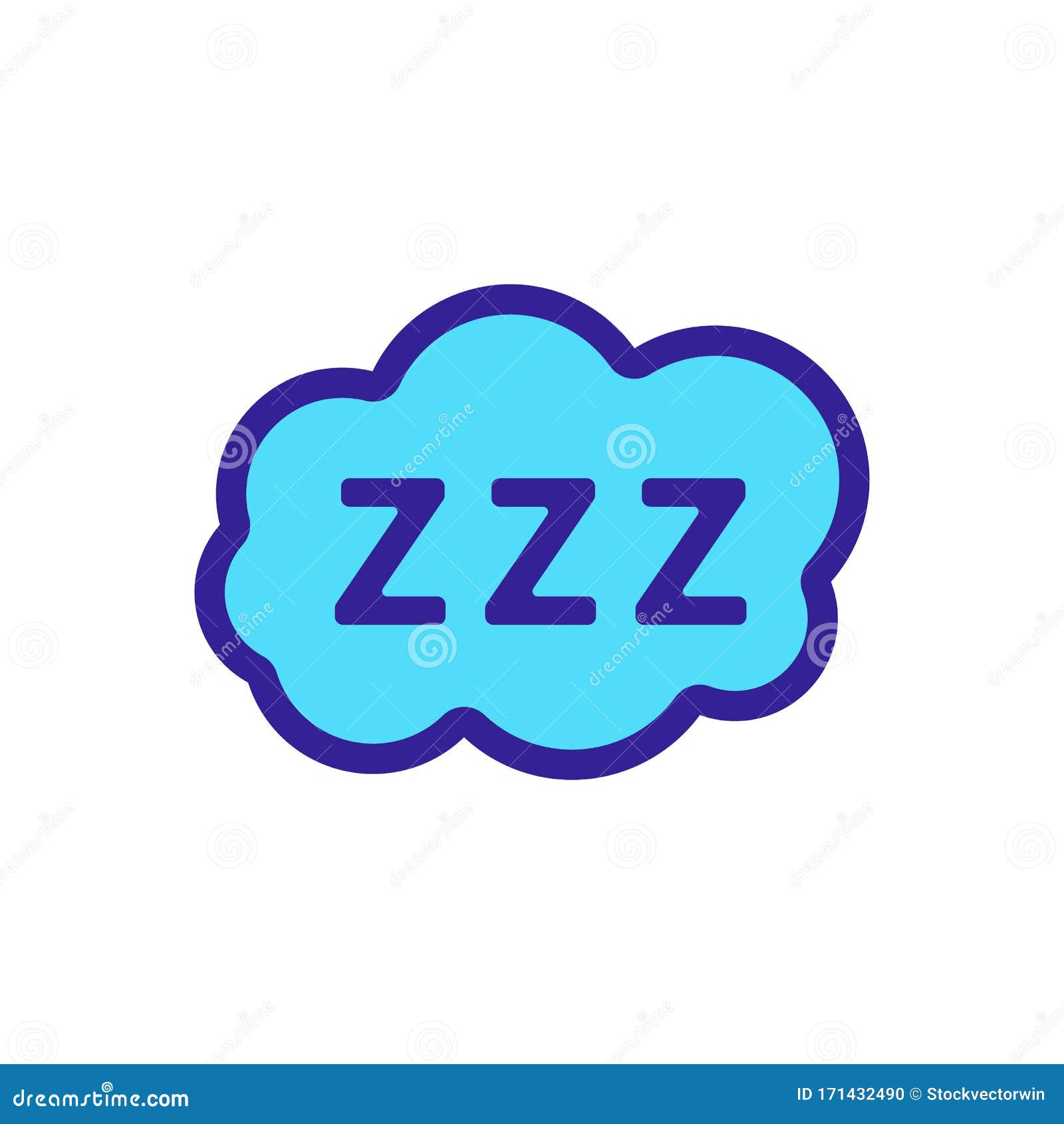 Snoring Icon Vector. Isolated Contour Symbol Illustration Stock ...