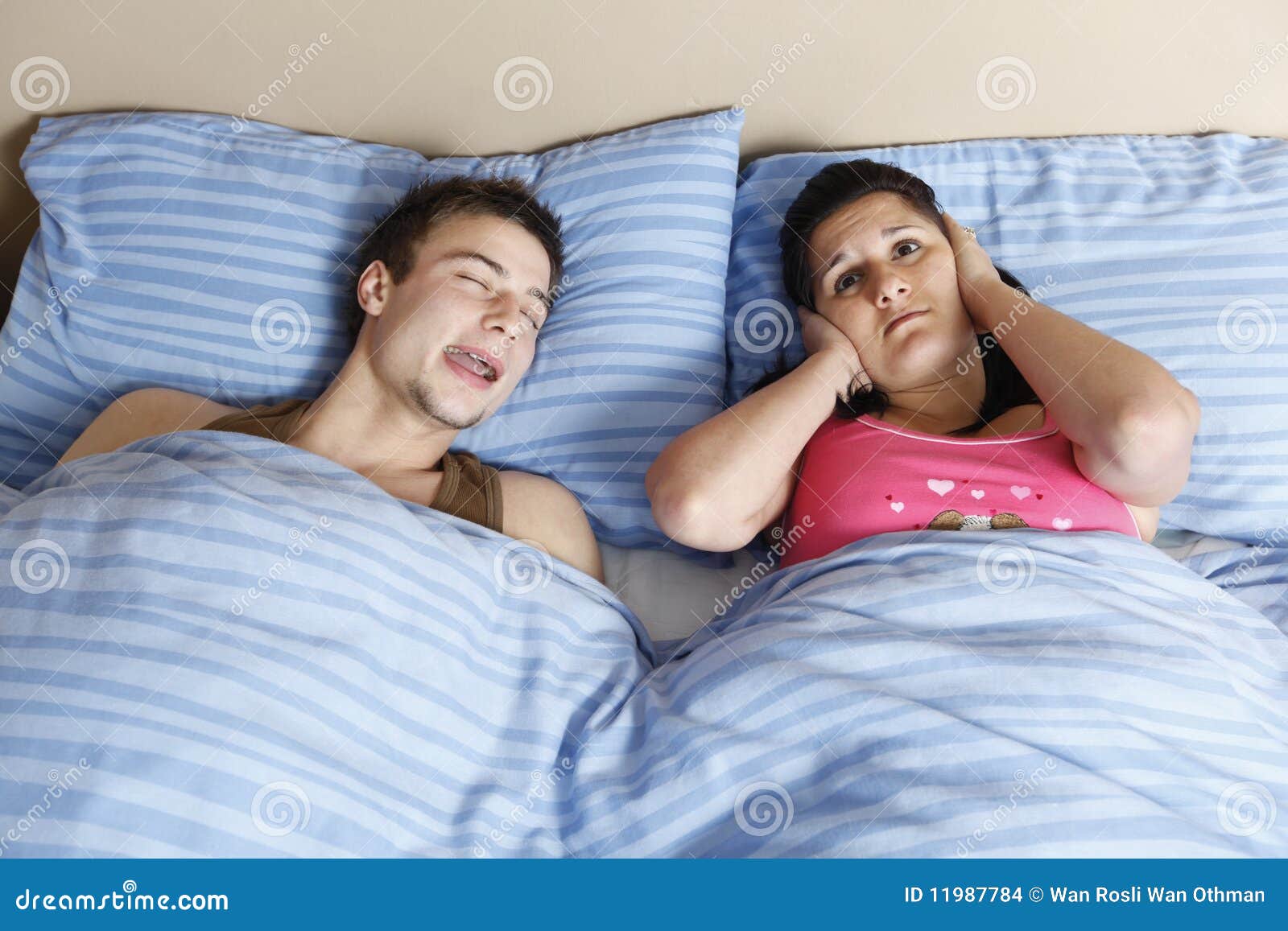 Snoring problem stock photo. Image of human, stereotypical - 11987784