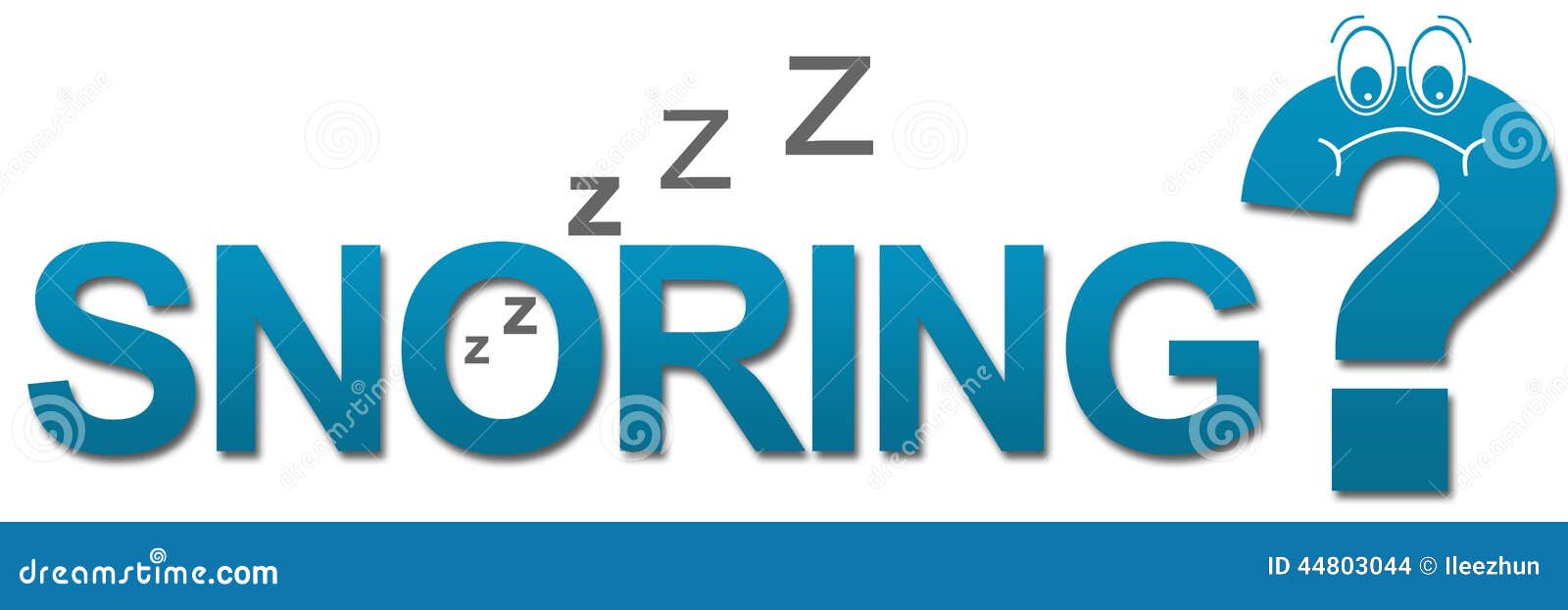 Snoring Medical Illustration With Description On White Background ...