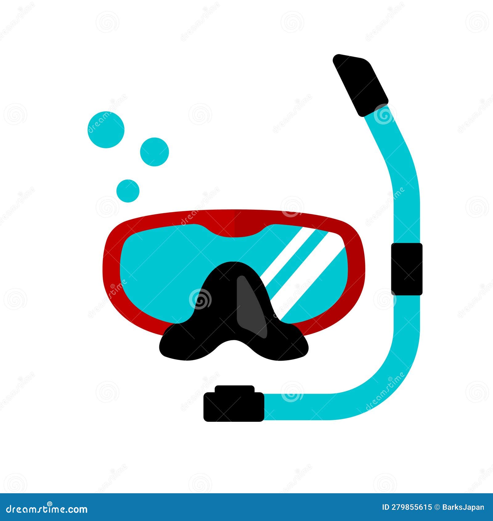 Snorkeling ( Marine Activity ) Vector Icon Illustration Stock Vector ...