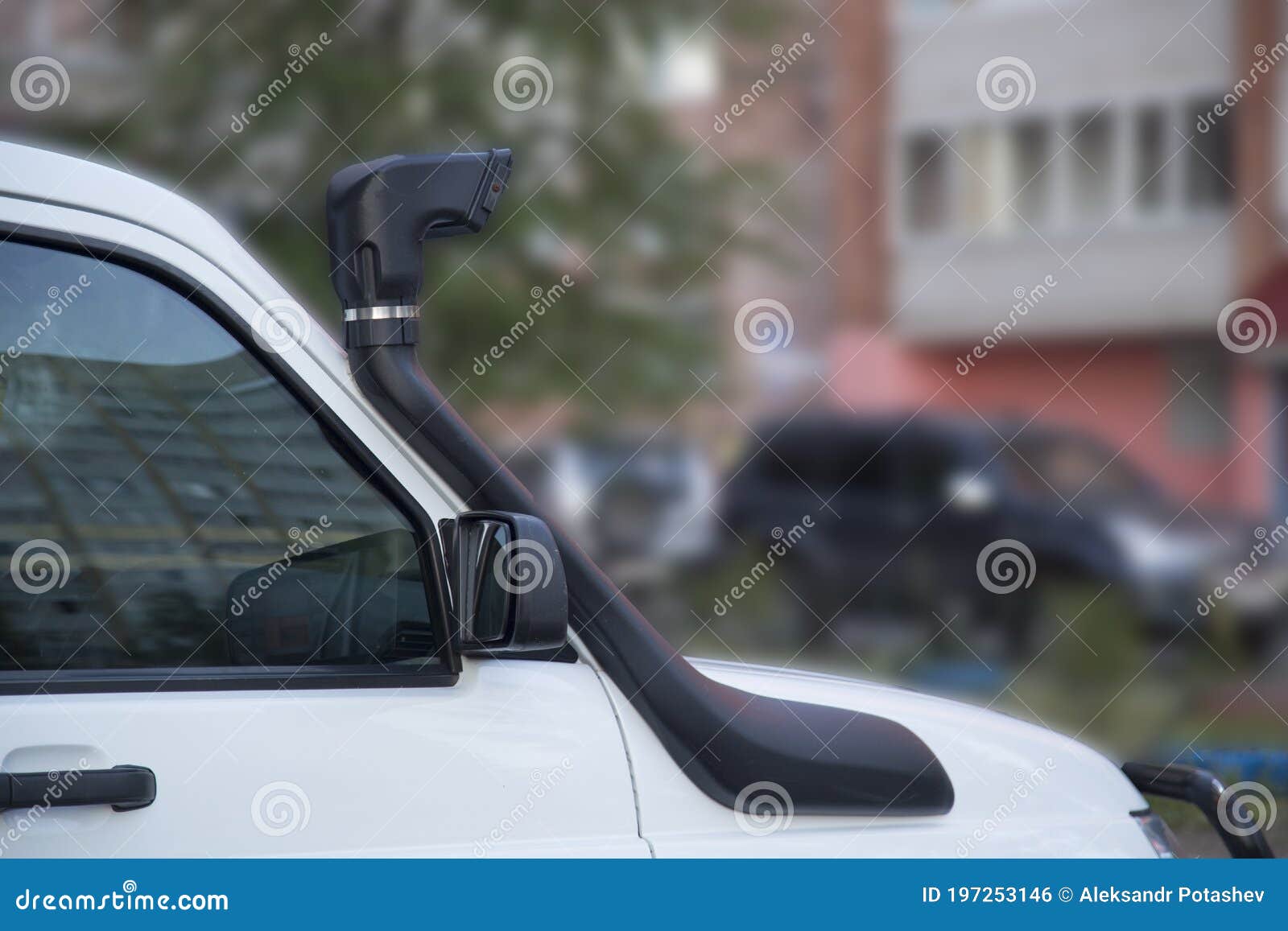 Snorkel for the Car To Overcome Water Obstacles Stock Photo - Image of ...