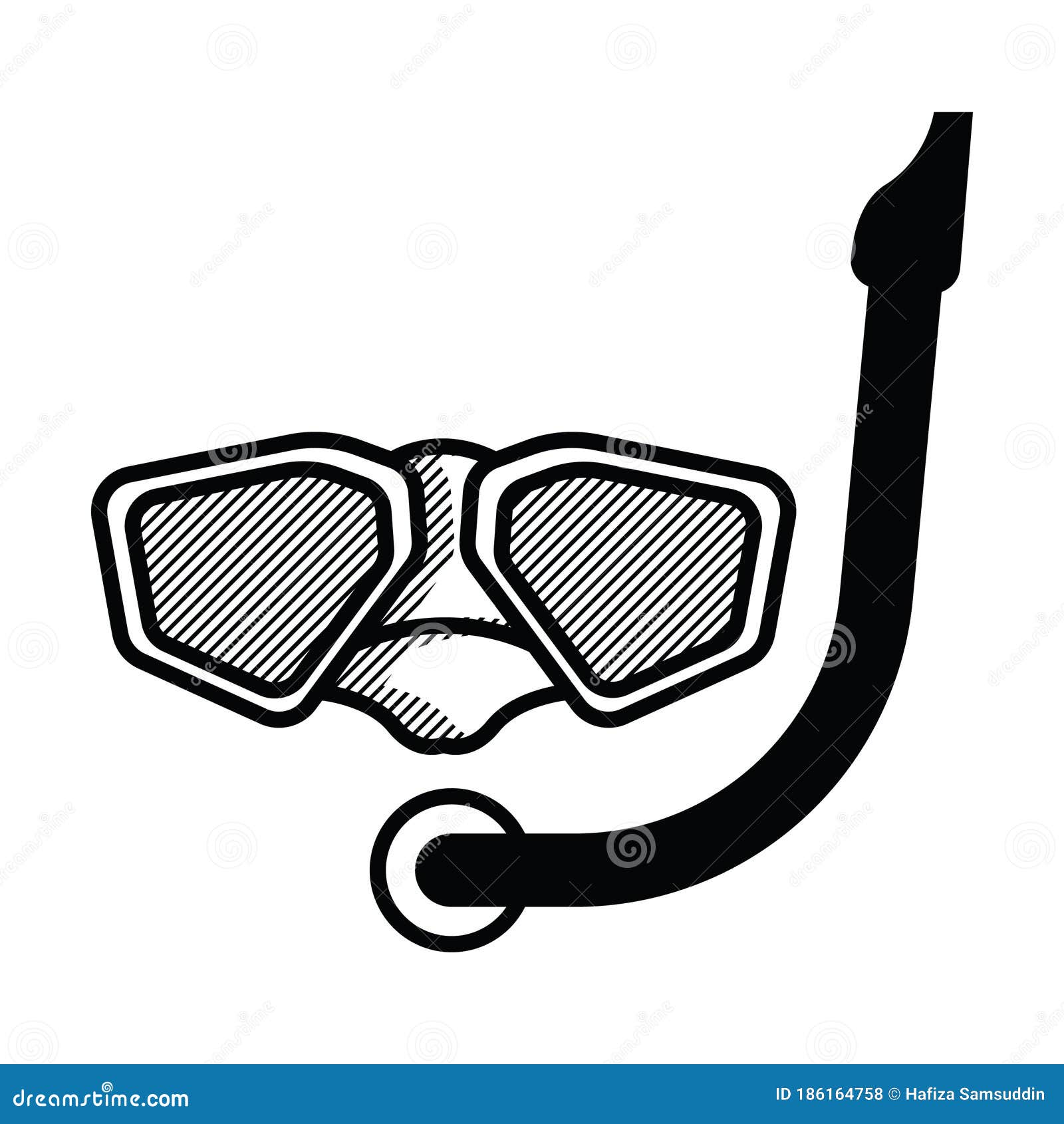 Snorkel. Vector Illustration Decorative Design Stock Vector ...