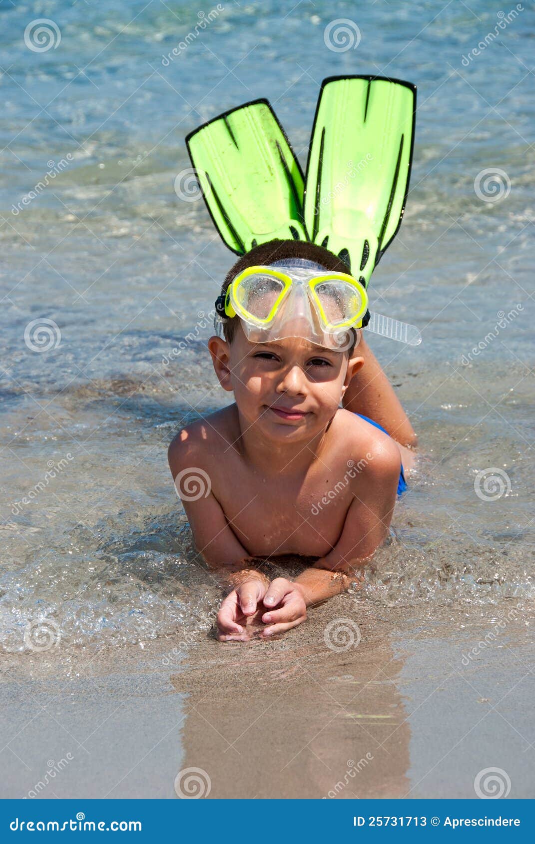 Snorkeler stock image. Image of summer, active, summertime - 25731713
