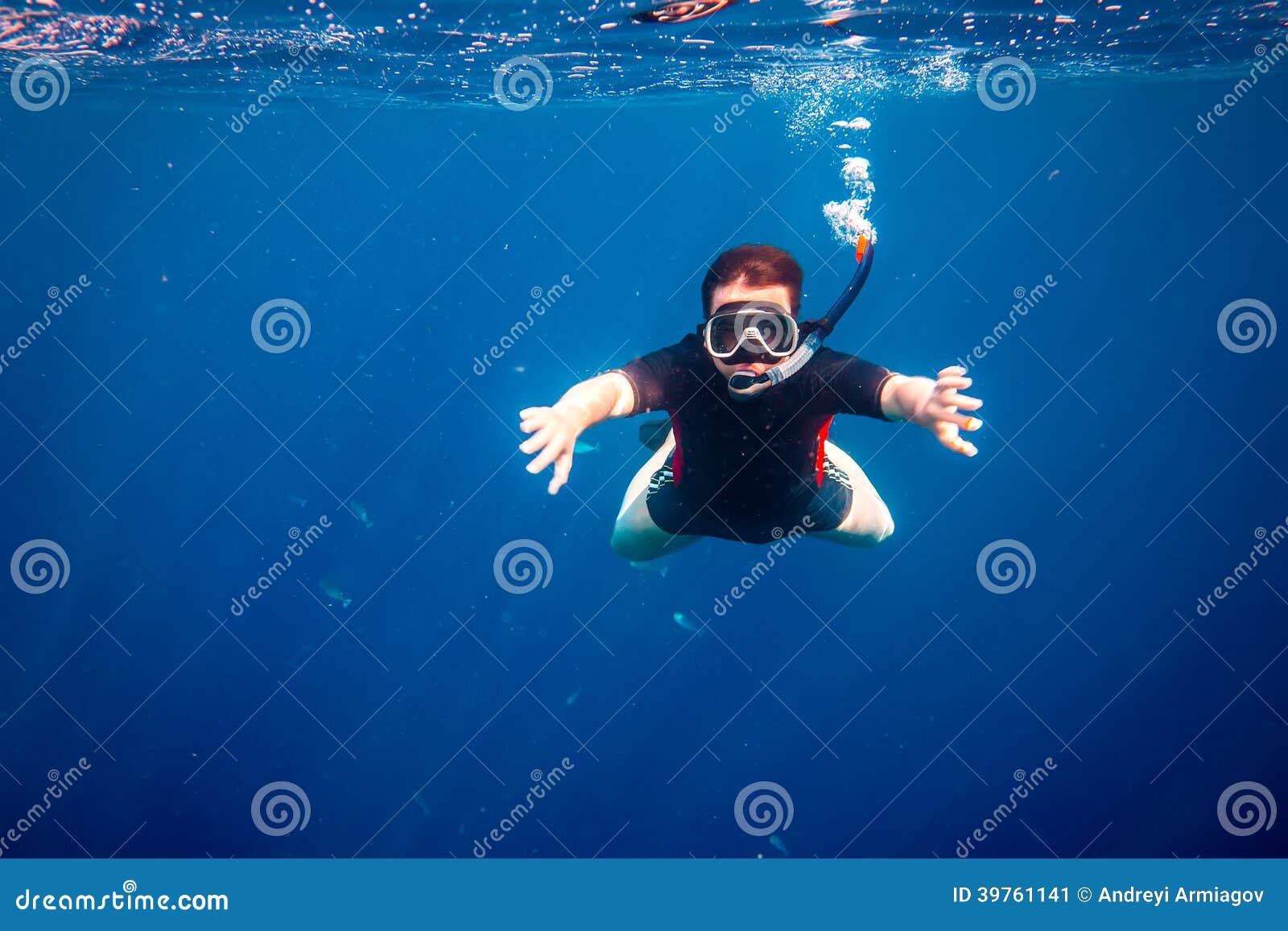 Snorkeler stock image. Image of snorkeling, teenage, recreational ...