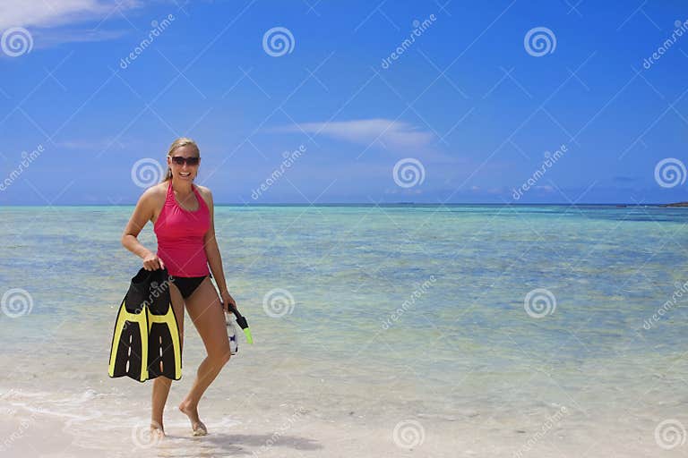 Snorkeling Fun in the Sun stock image. Image of swim - 10890057