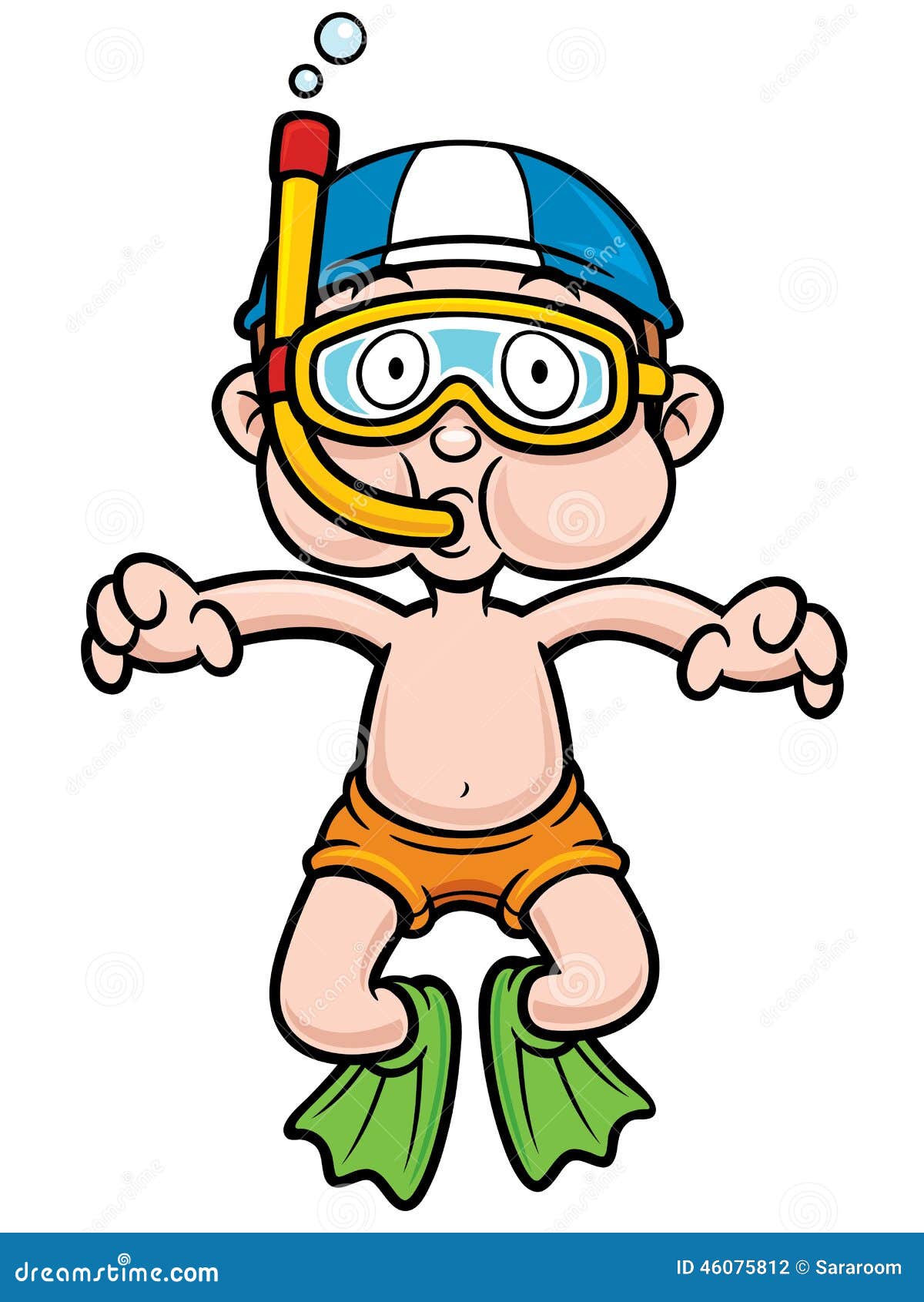 Snorkeling kid stock vector. Illustration of funny, underwater - 46075812 Snorkeling kid stock vector. Illustration of funny, underwater - 46075812
