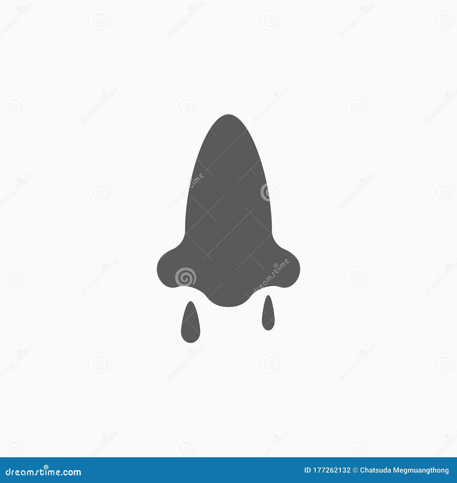Snot Icon, Runny Nose Vector Stock Vector - Illustration of fever ...