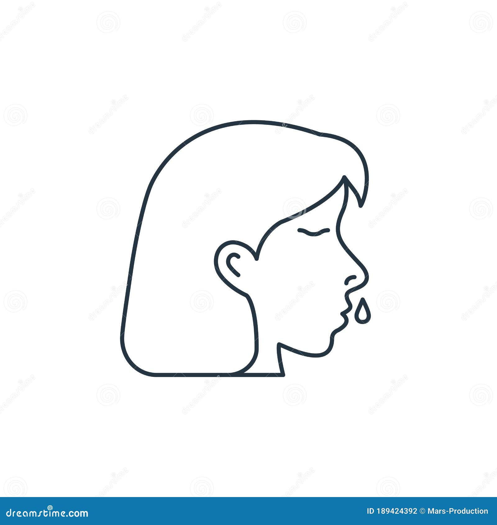 Snot Vector Icon Isolated on White Background. Outline, Thin Line Snot ...