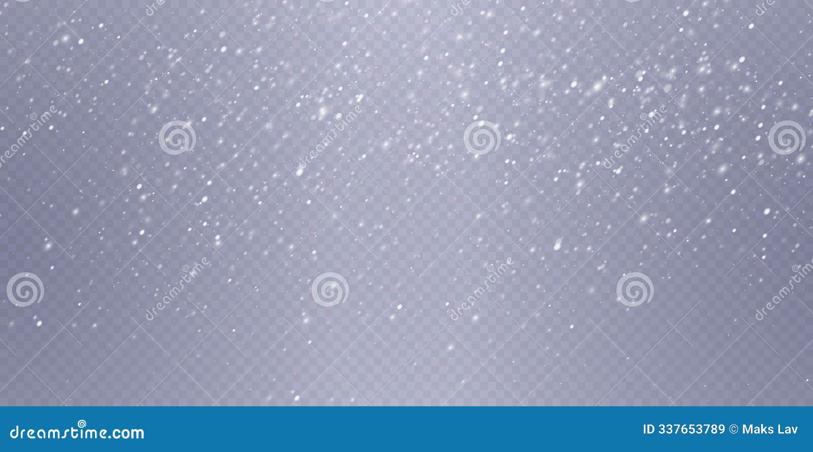Transparent Background with Snowflakes: Winter Snowfall and Snowflake ...