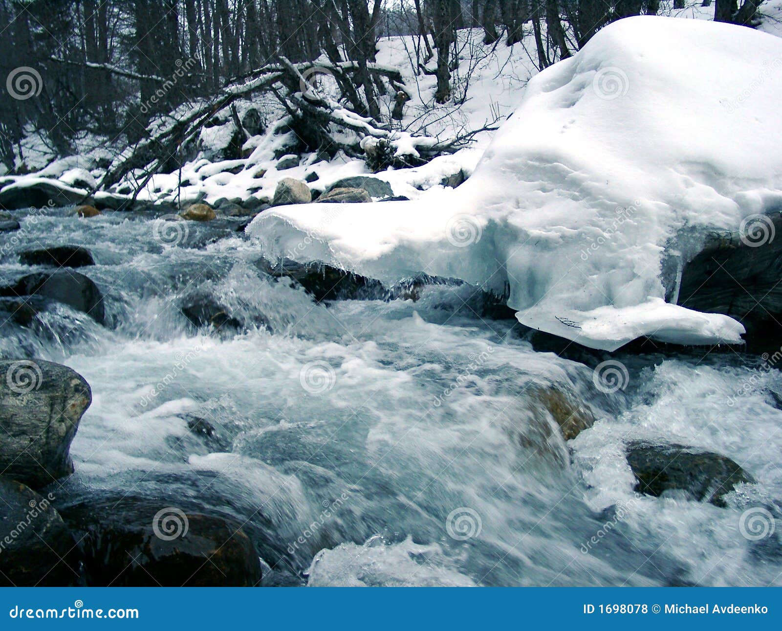 Snow above the river stock photo. Image of national, river - 1698078