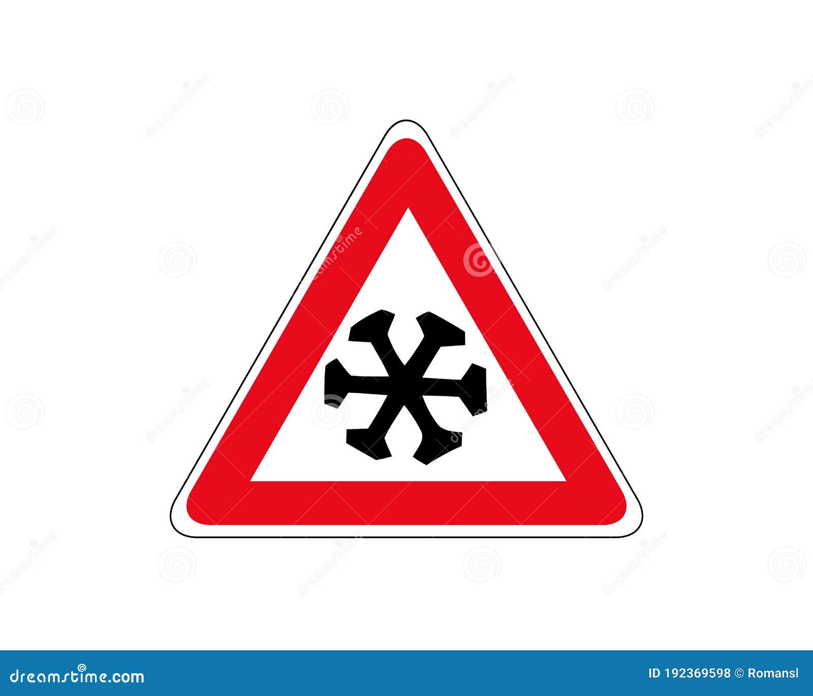 Warning Cold Burns Hazard Symbol Sign, Vector Illustration, Isolate On ...
