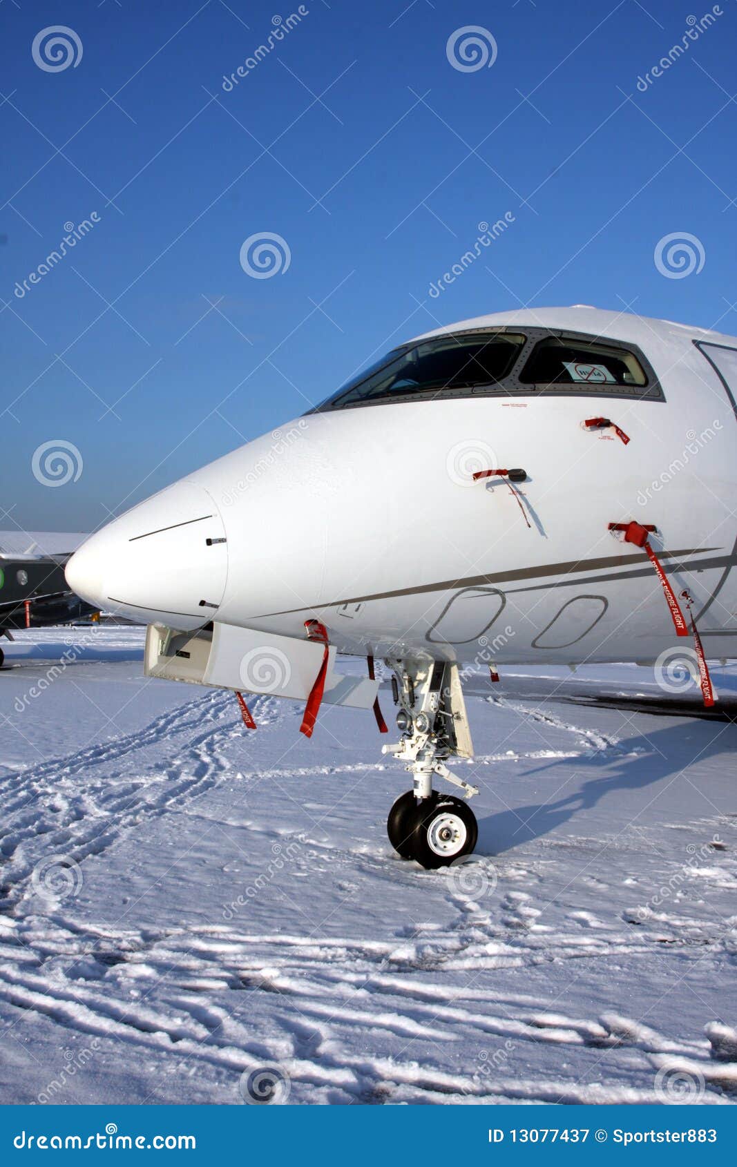Snow aircraft stock image. Image of aviation, runway - 13077437