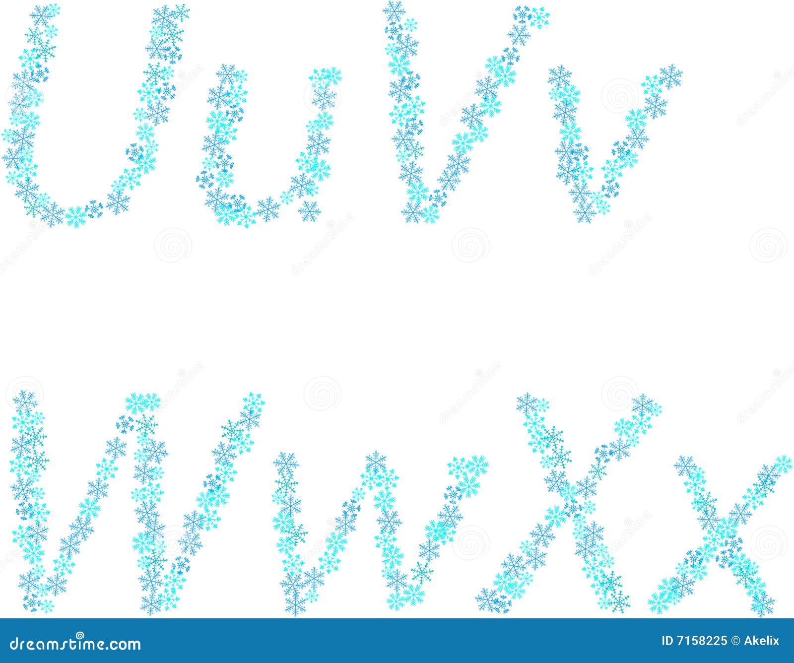 Snow alphabet stock vector. Illustration of pattern, objects - 7158225