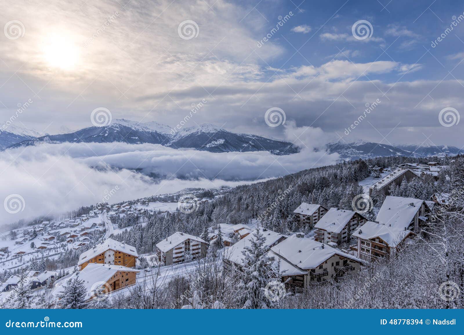 Snow in the Alps stock photo. Image of mountains, europe - 48778394