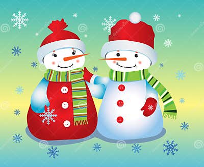 Snow babies snowman stock vector. Illustration of young - 11514922