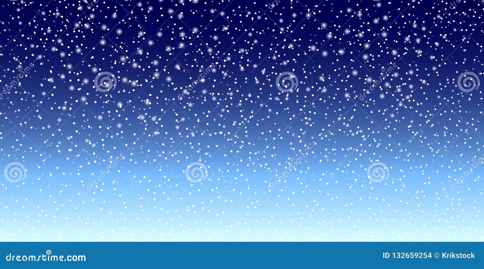 Snow Background. Vector Illustration with Falling Snowflakes. Winter ...