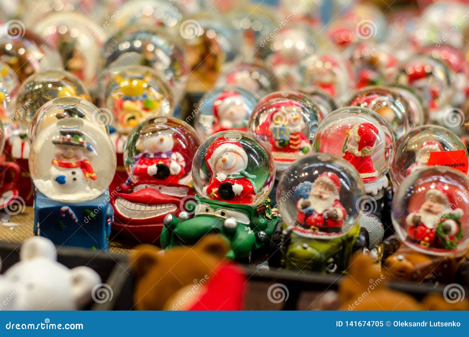 Snow-ball Toy Glass Ball stock image. Image of fair - 141674705