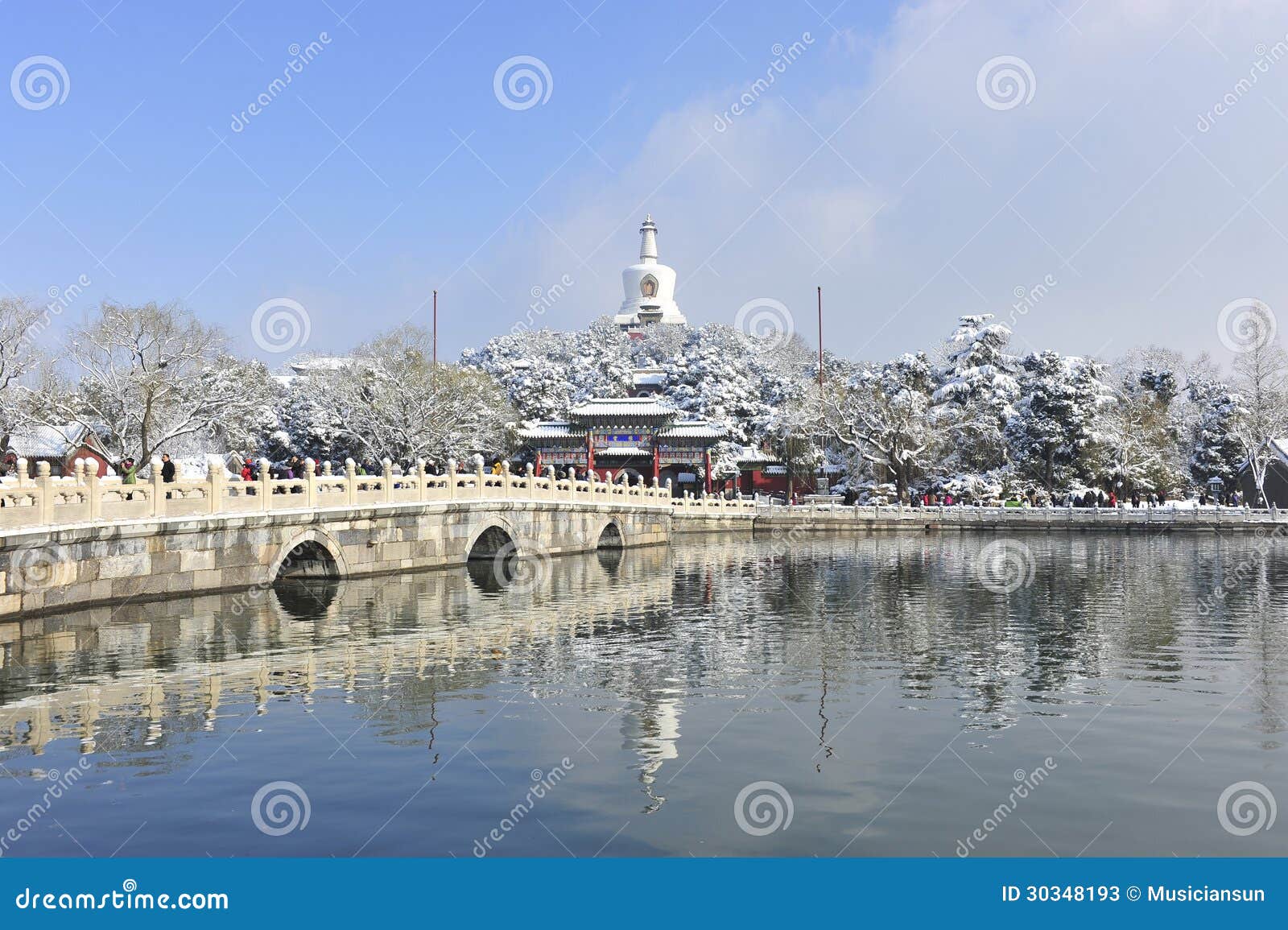 Snow in Beijing editorial stock photo. Image of season - 30348193