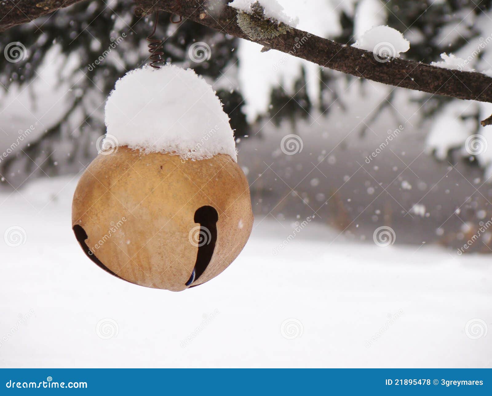 Snow Bell stock photo. Image of tree, christmas, nature - 21895478