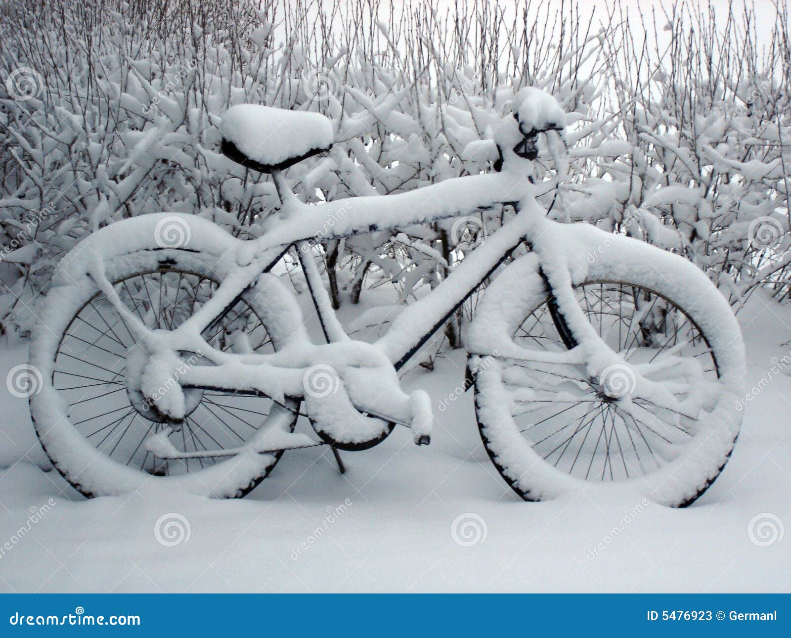 Abandoned Snow Bike in Russia of Winter Time Stock Image - Image of ...