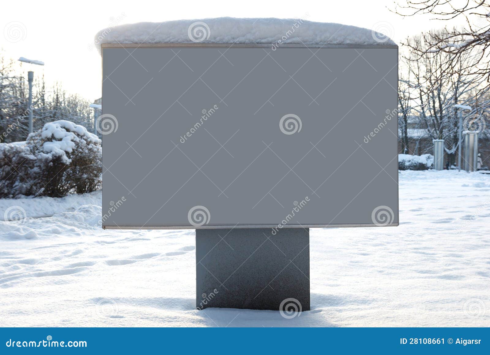 Snow billboard stock image. Image of outdoor, cold, placard - 28108661