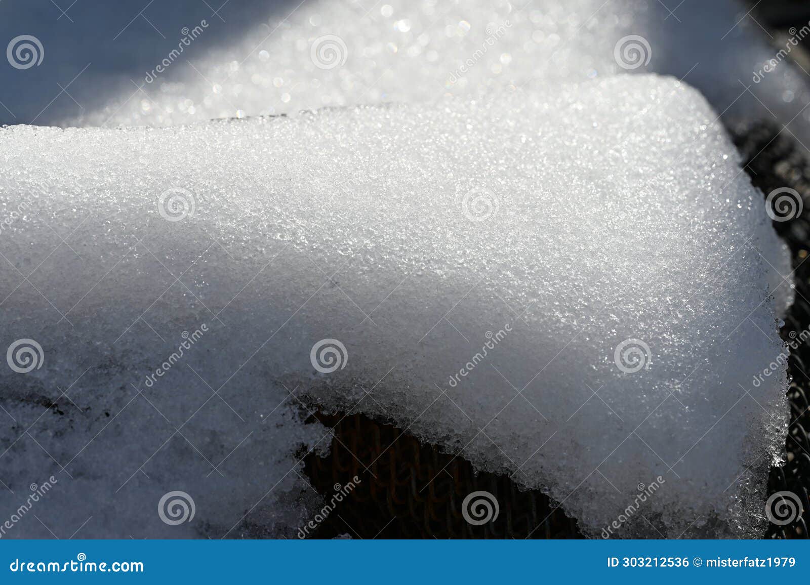 Beautiful Snow in the Harsh Cold Season of Winter. Stock Photo - Image ...