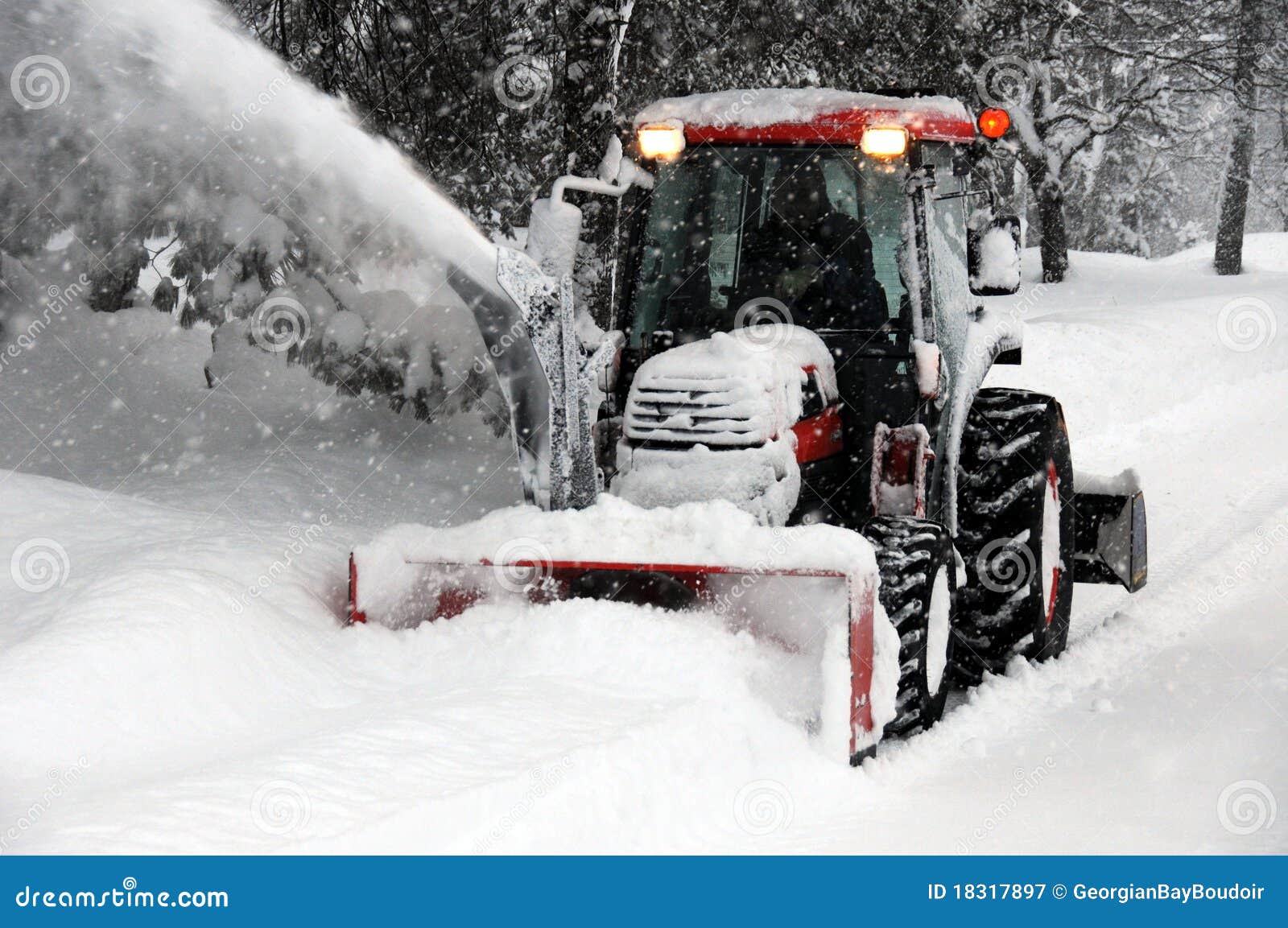 Snow Blower stock image. Image of drifted, drive, condition - 18317897