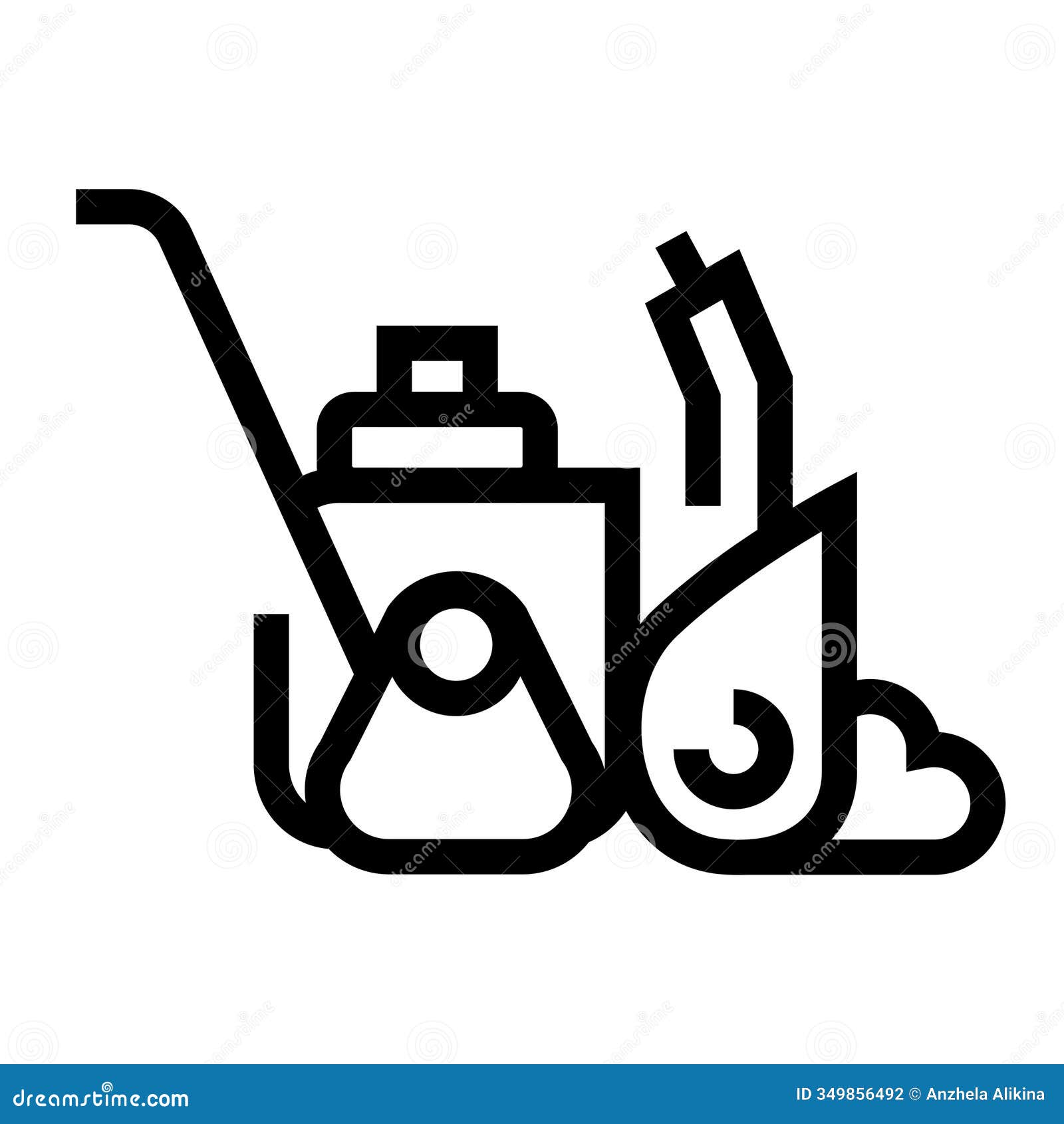 Snow Blower Tractors Cartoon Vector Scenes. Winter Ice Cold Parks Roads ...