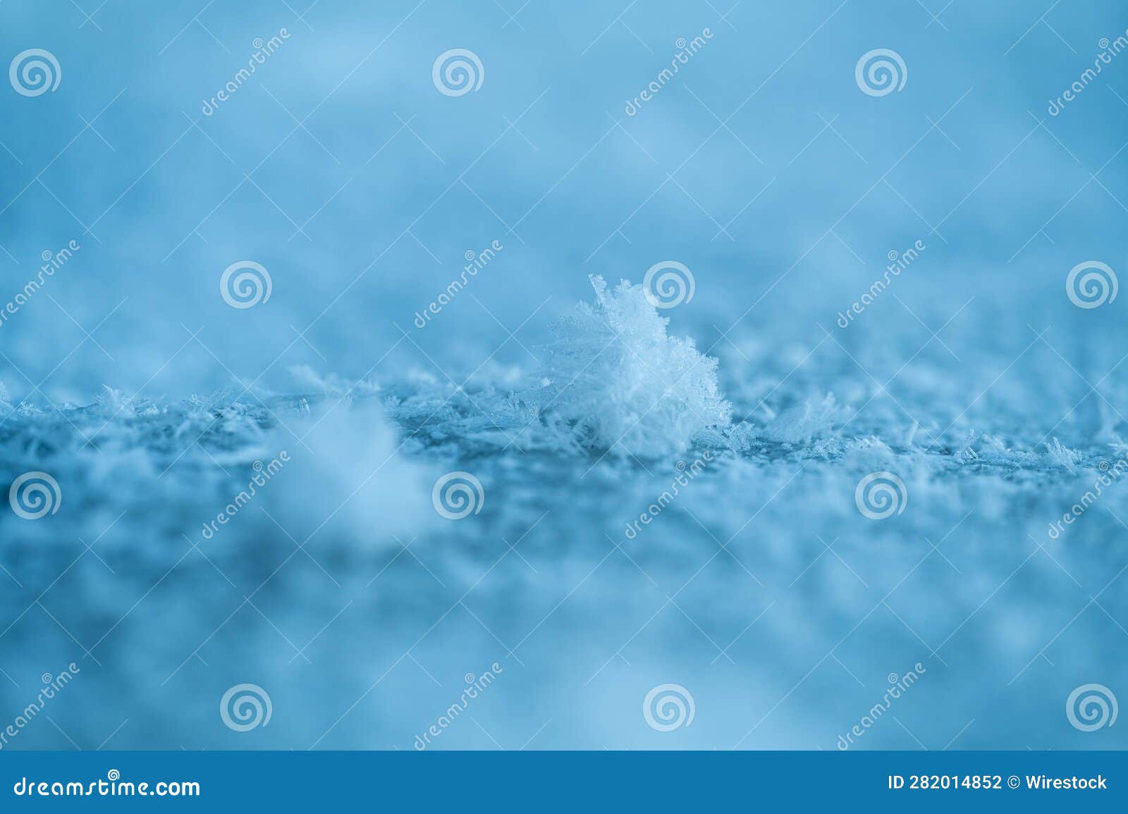 Snow is Blowing on the Surface of the Water on a Cold Winter Day Stock ...