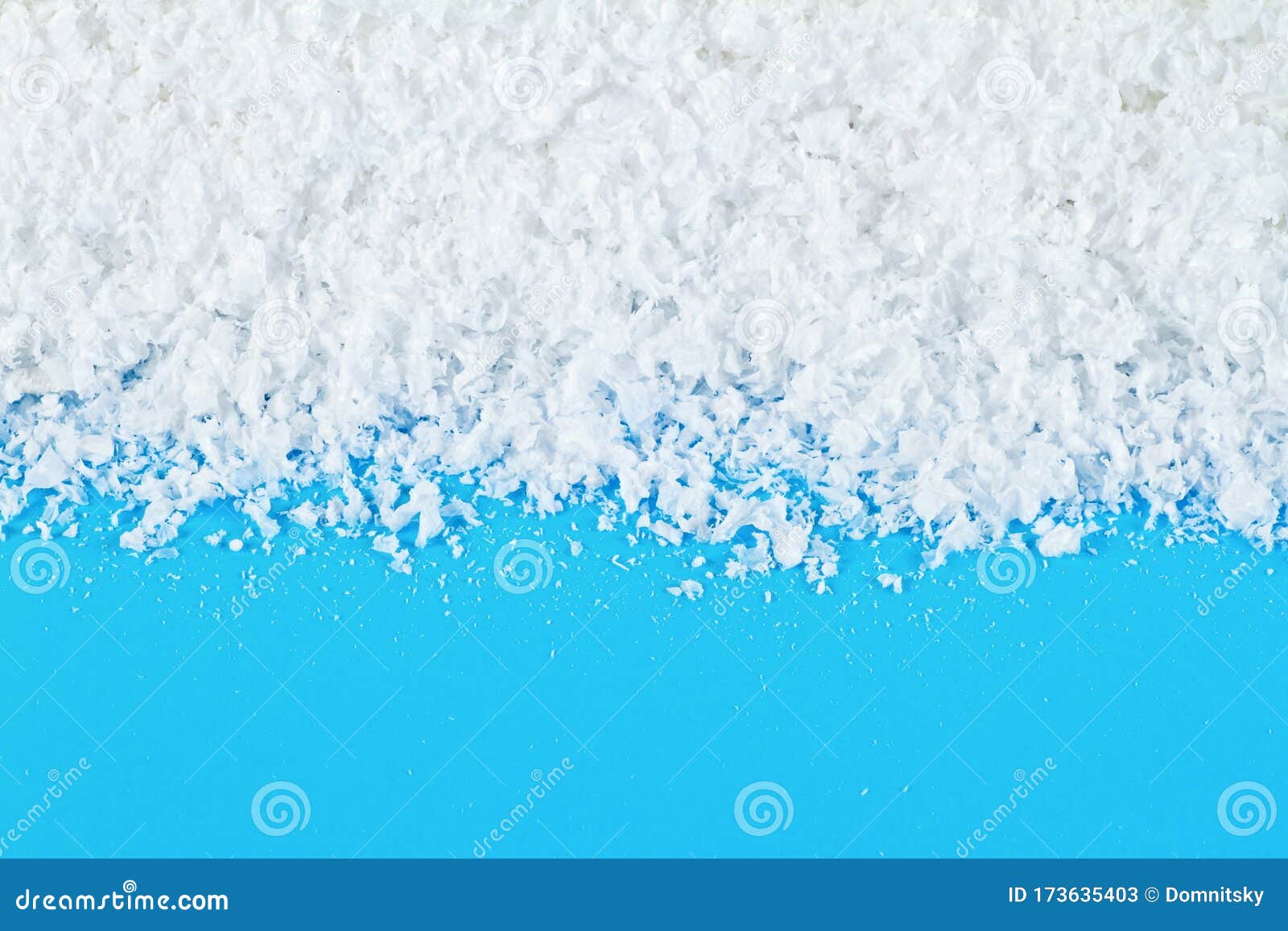 Snow on blue background stock image. Image of nature - 173635403