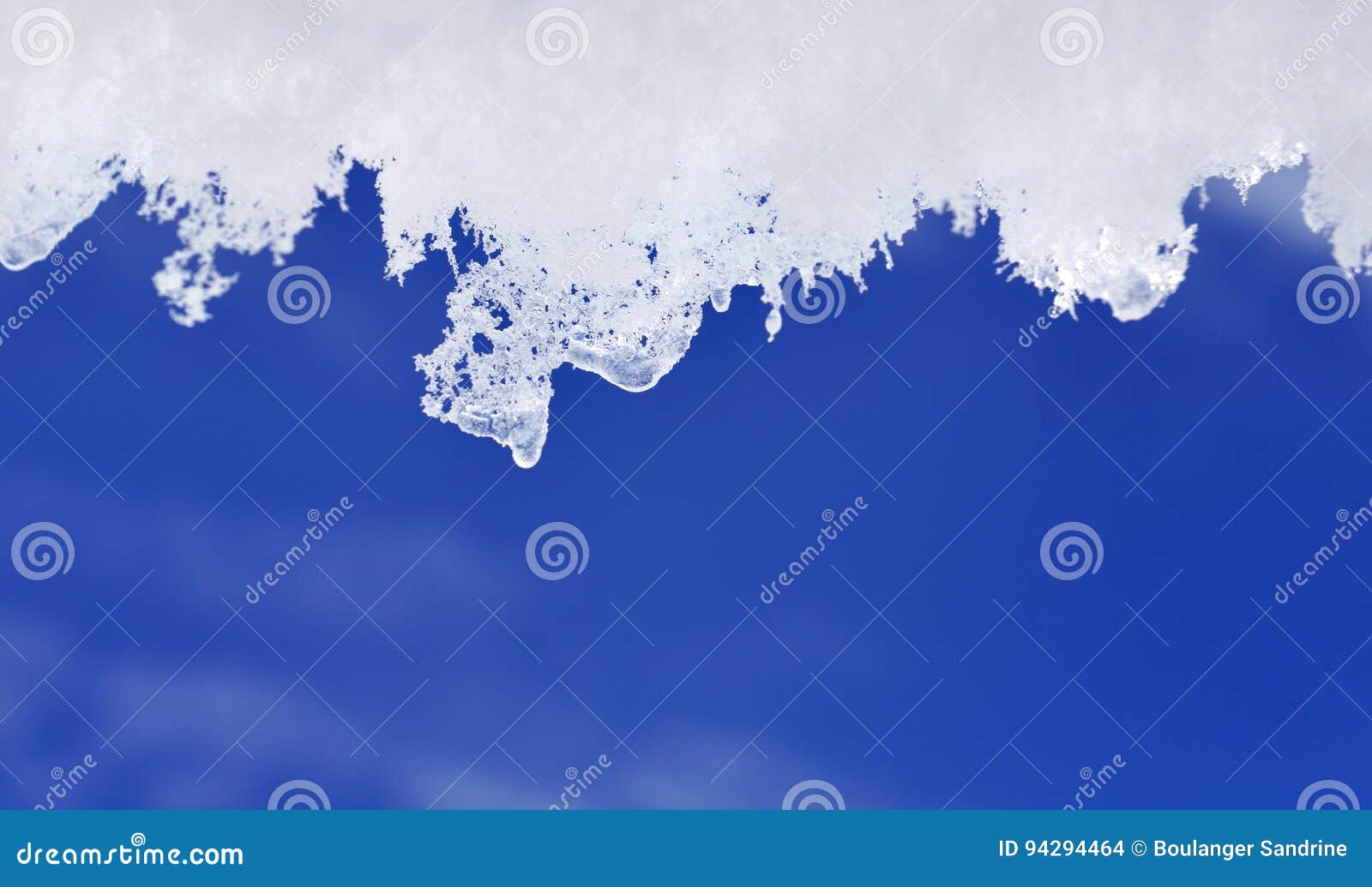Snow on blue sky stock photo. Image of water, nature - 94294464