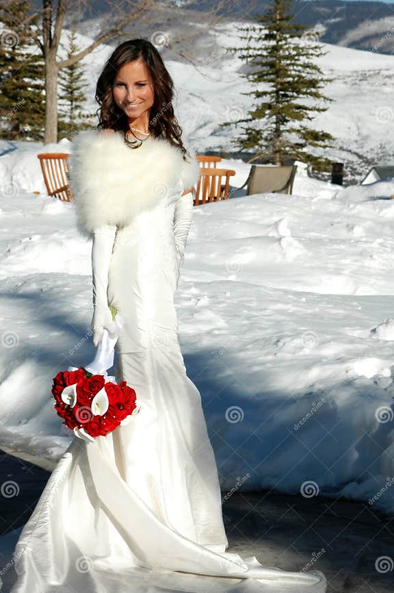 Snow Bride stock photo. Image of bliss, bells, married - 5477228