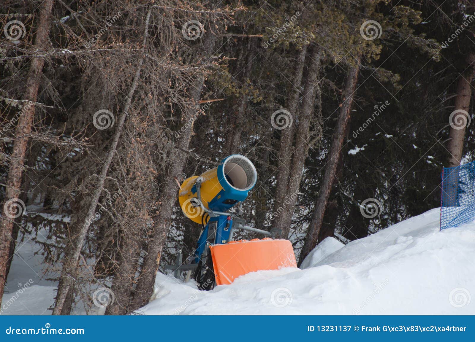 Snow cannon stock image. Image of artificial, equipment - 13231137