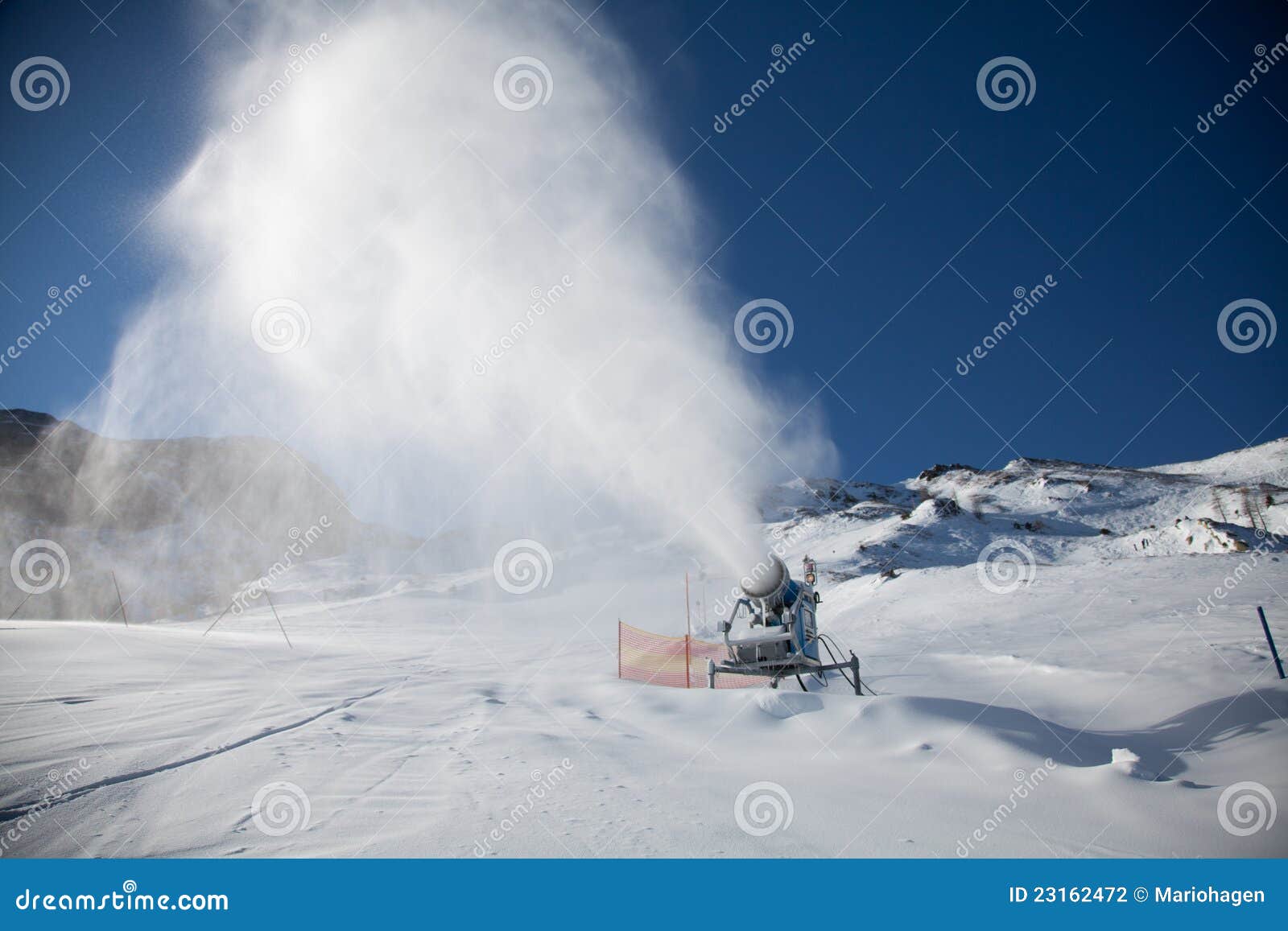 Snow cannon stock photo. Image of cool, snowed, snowboarding - 23162472