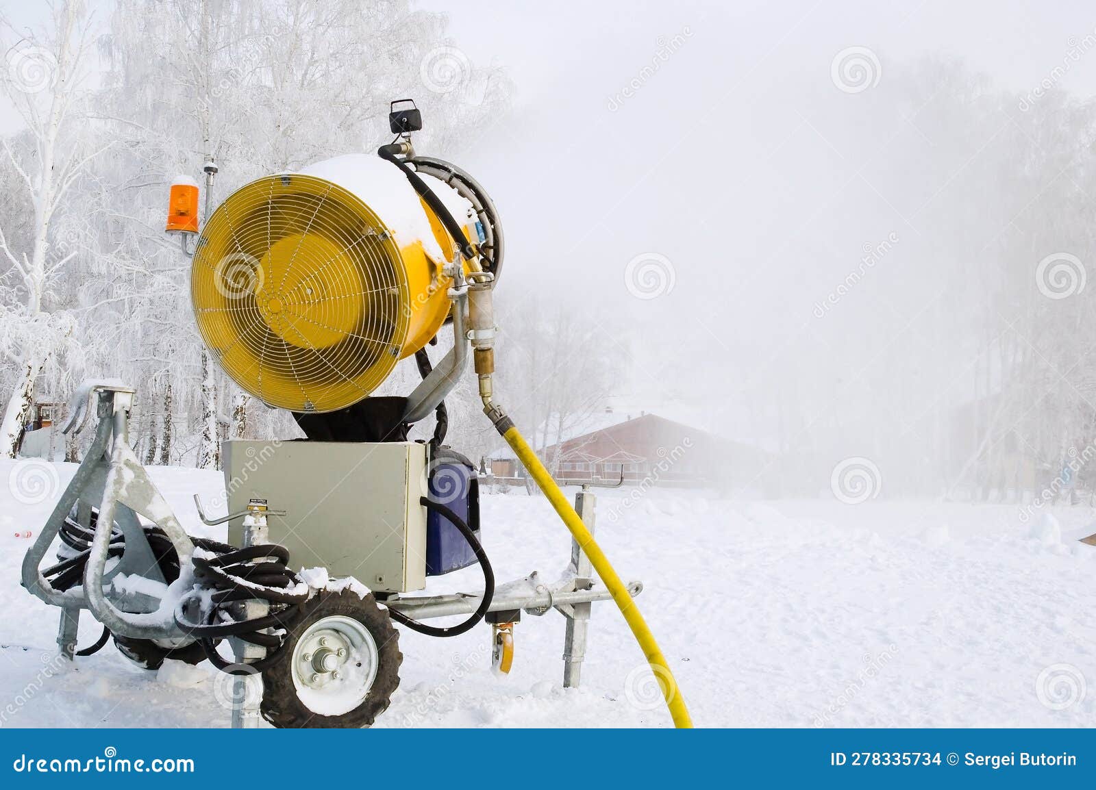 Snow cannon stock photo. Image of cannon, mountain, maker - 278335734