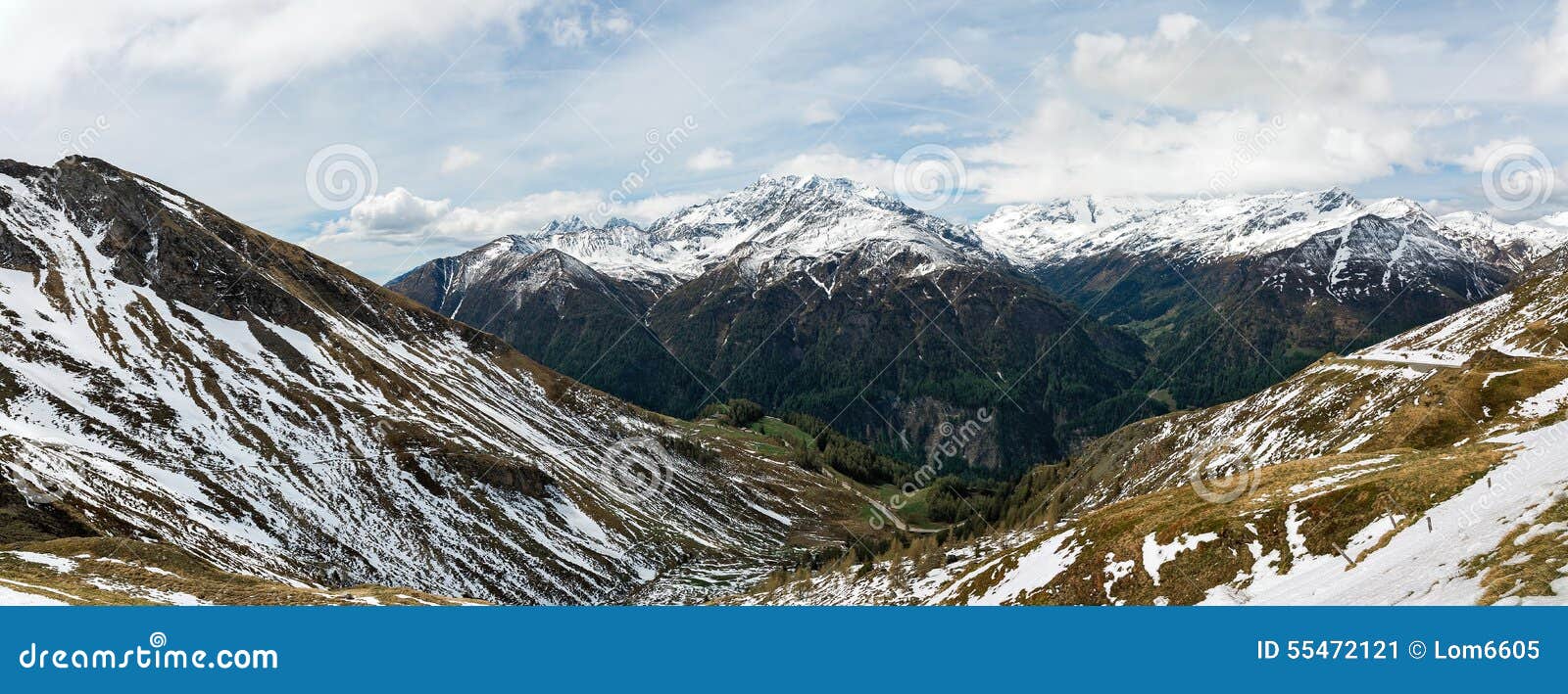 Snow-capped Alps stock image. Image of outdoor, austria - 55472121