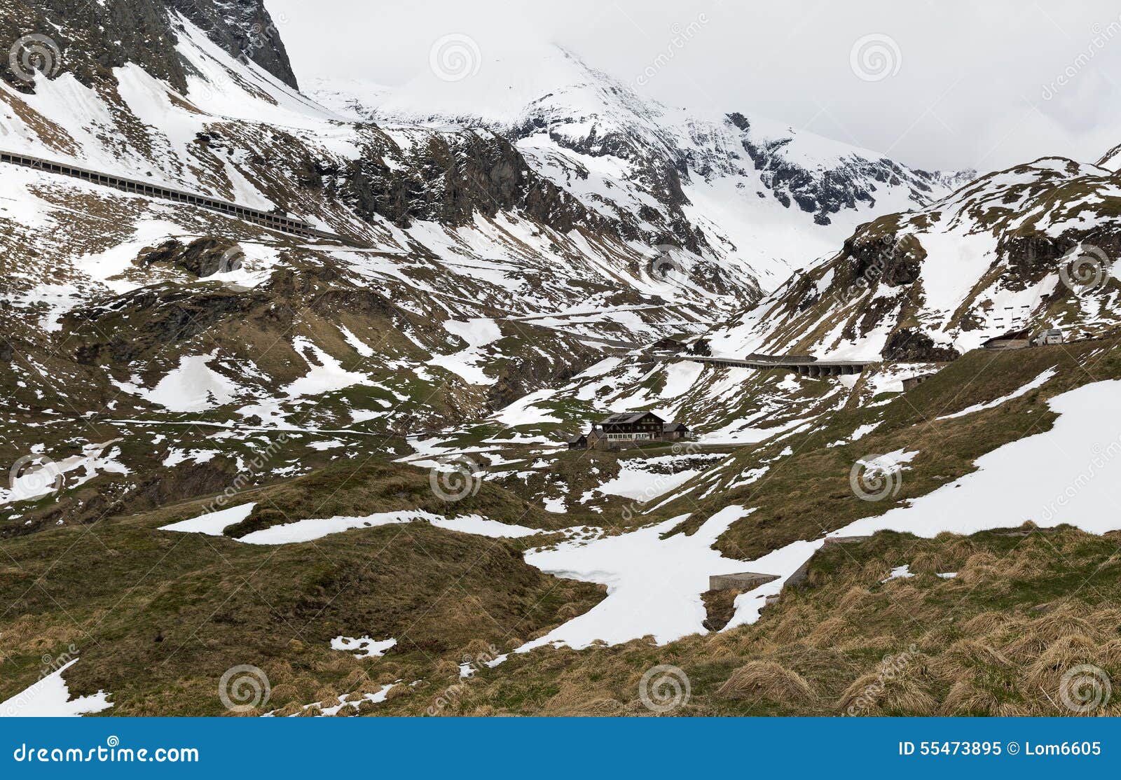 Snow-capped Alps stock image. Image of hill, blue, snowy - 55473895