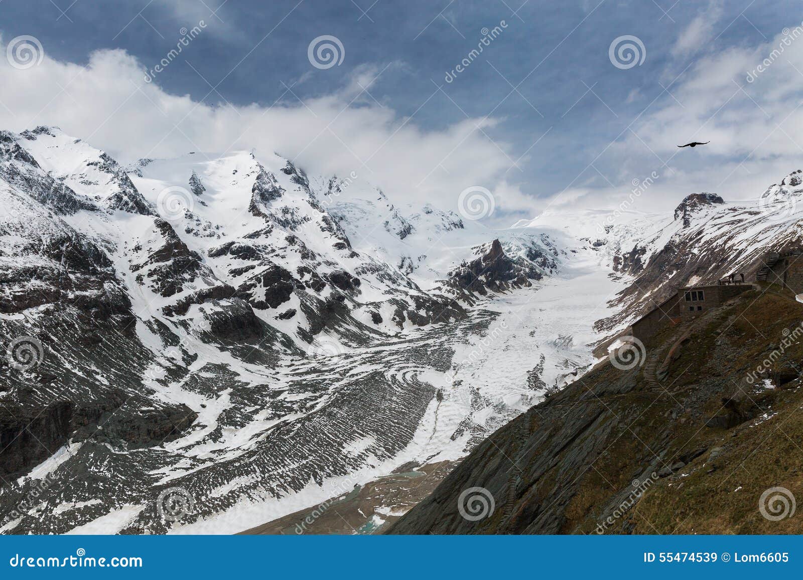 Snow-capped Alps stock image. Image of beautiful, panorama - 55474539