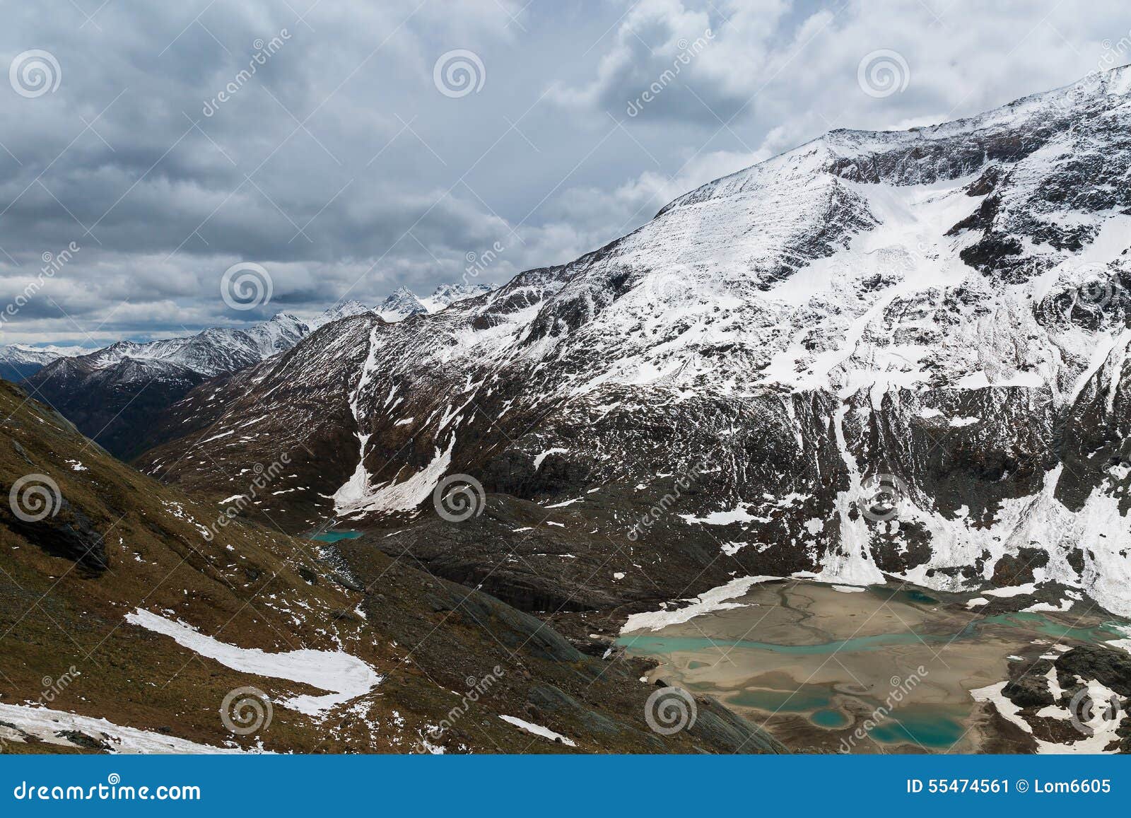 Snow-capped Alps stock image. Image of hill, travel, capped - 55474561