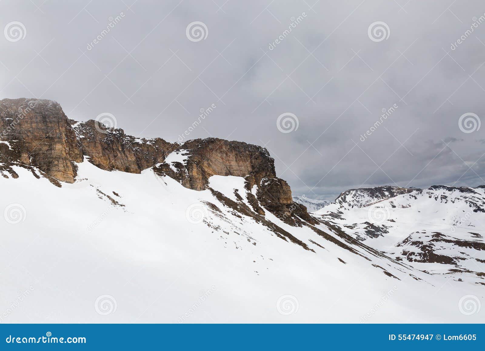 Snow-capped Alps stock image. Image of beautiful, nature - 55474947