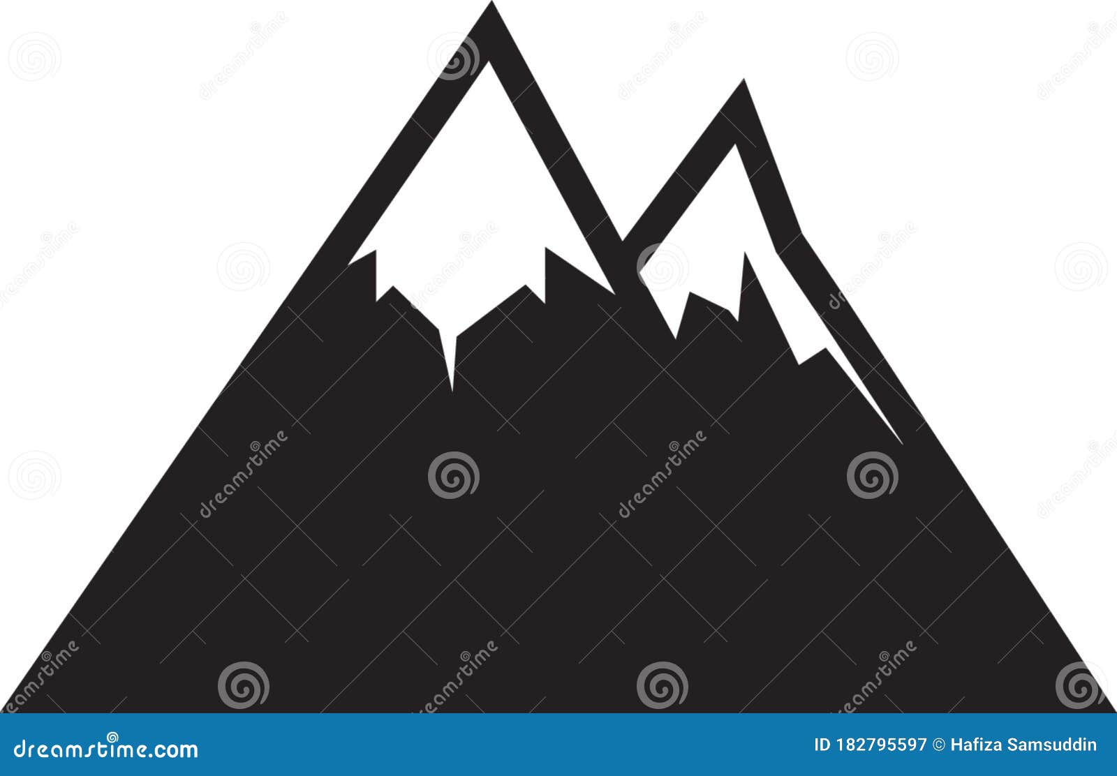 Snow-capped Trees Flat Vector Illustration Set | CartoonDealer.com ...