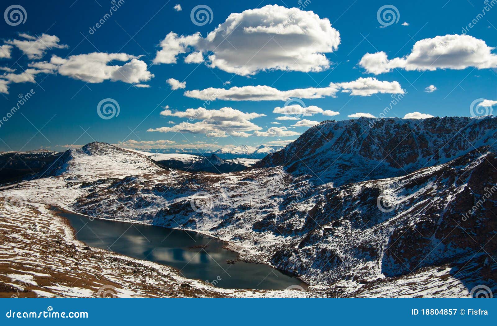 Snow-capped Mountains, Beartooth Pass, USA Stock Image - Image of ...