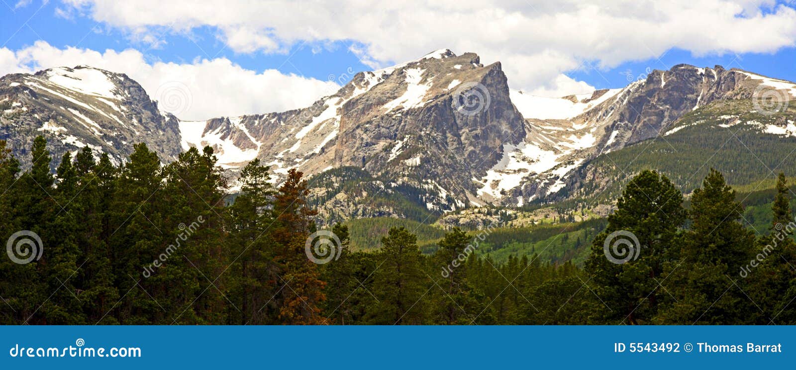 Snow-capped Mountains in Colorado Stock Photo - Image of west ...