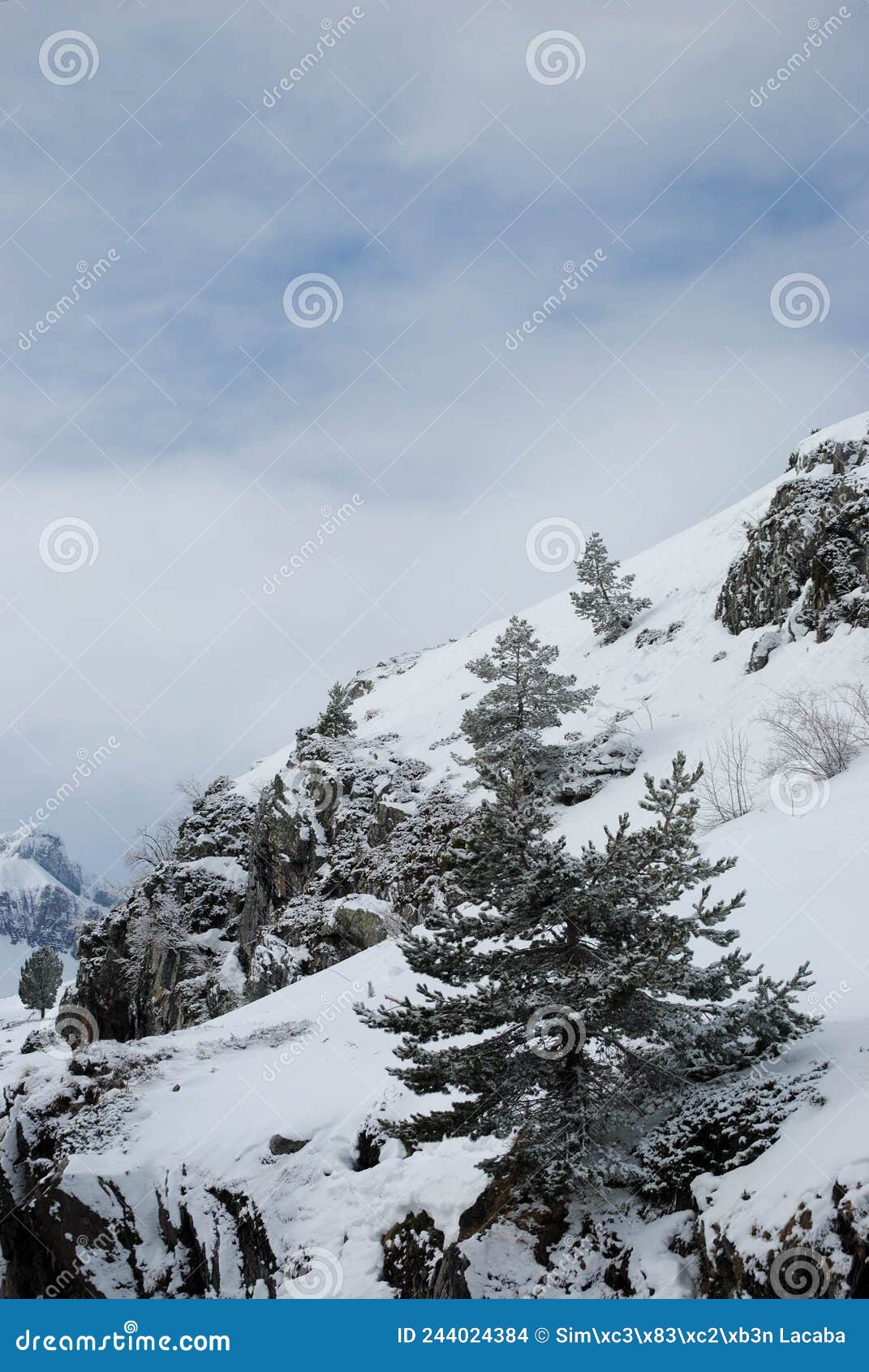 Snow-capped Mountains of the Pyrenees 1 Stock Photo - Image of ...