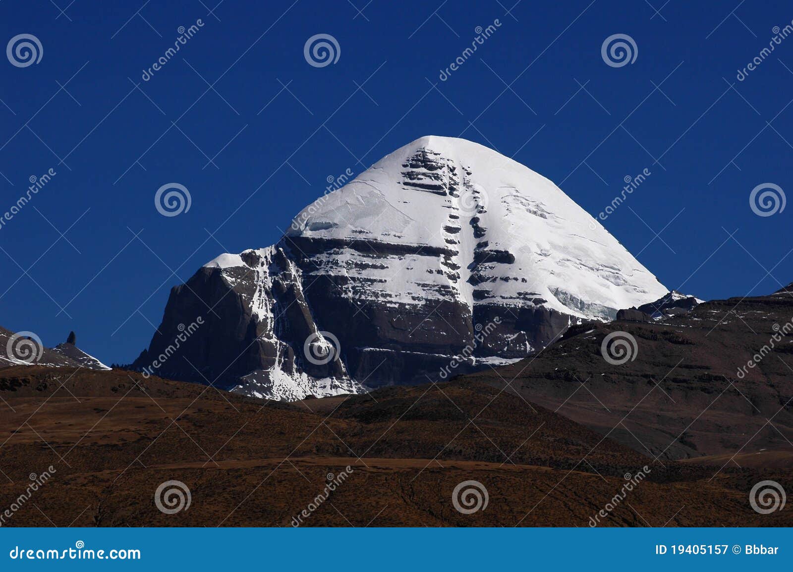 Snow-capped Mountains in Tibet Stock Image - Image of blue, sunshine ...