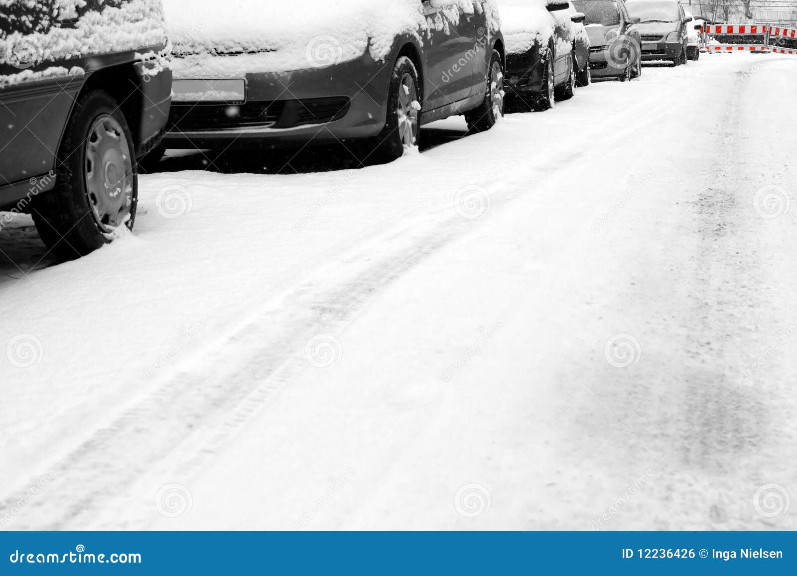 Snow and cars stock photo. Image of frost, horizontal - 12236426